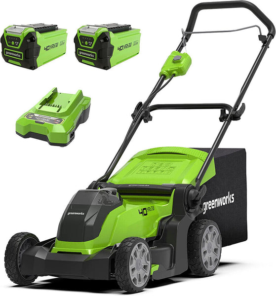 40V Lawn Mower 41cm with 2x2Ah Battery Charger